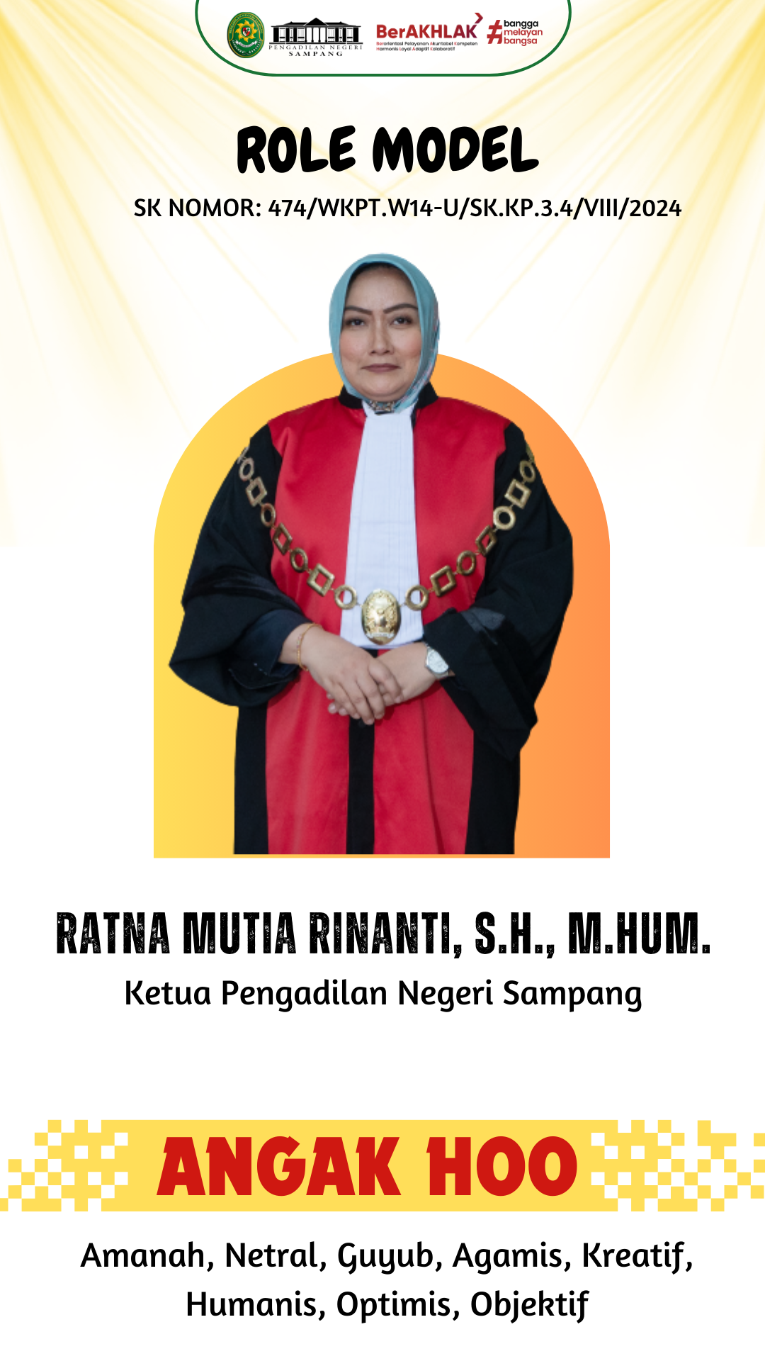 Profil Role Model dan Agen Perubahan - Pengadilan Negeri Sampang